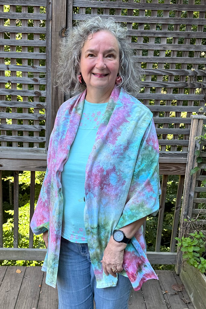 Women Handmade and Hand Dyed Poncho: Art You Can Wear